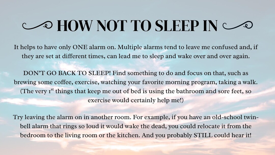 How Not to Sleep In: an Informative and Amusing Computer Screensaver ...