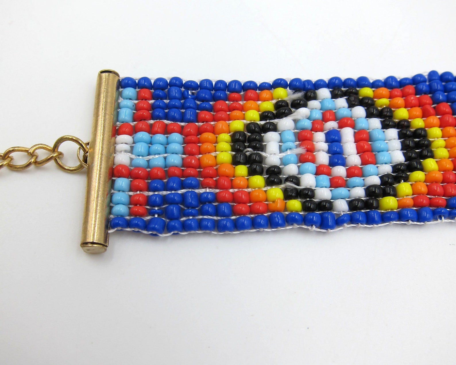 Traditional Native American Style Seed Bead Bracelet | Etsy