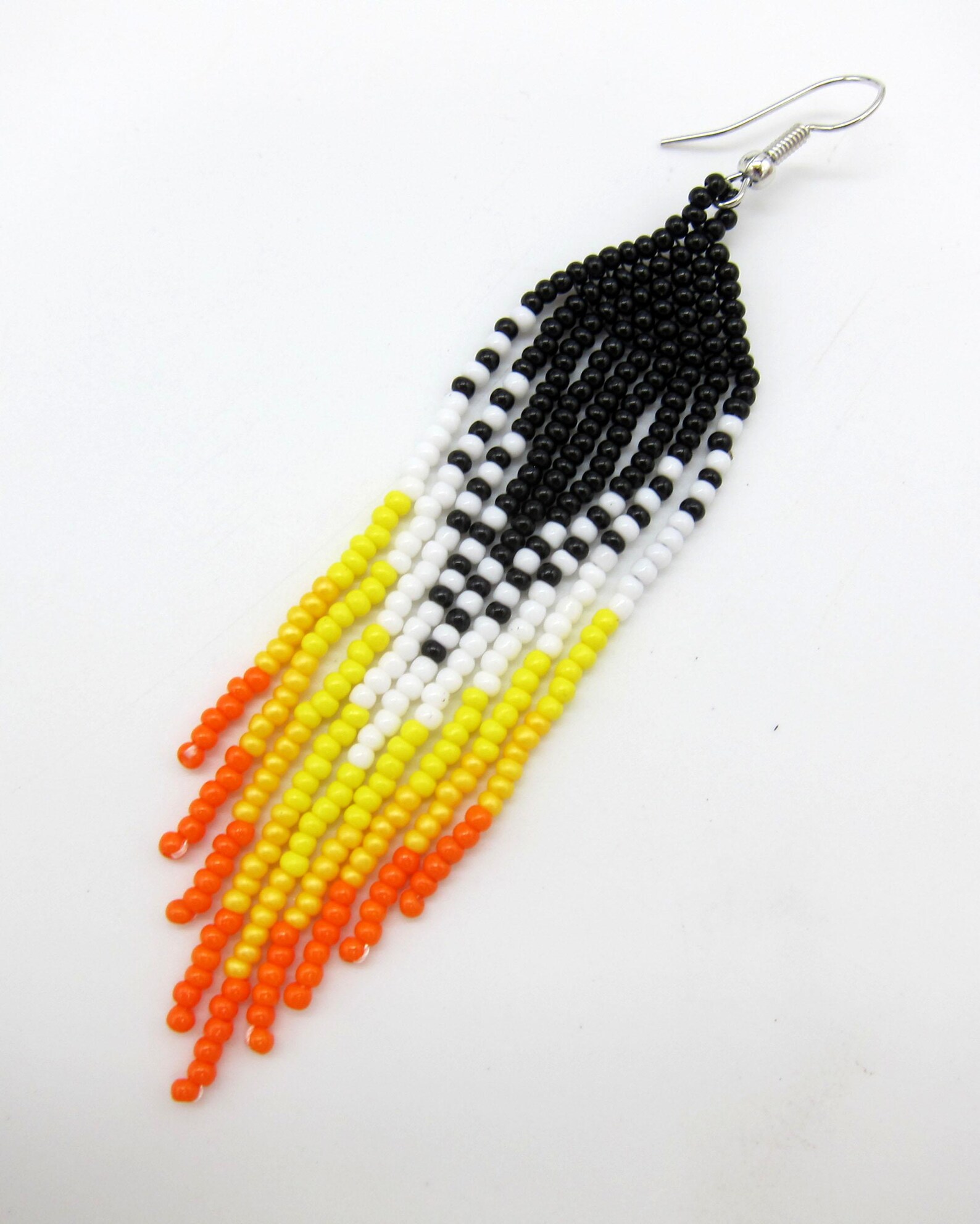 Handmade Prairie Seed Bead Earrings, Ethnic Style, Steel Ear Wires - Etsy