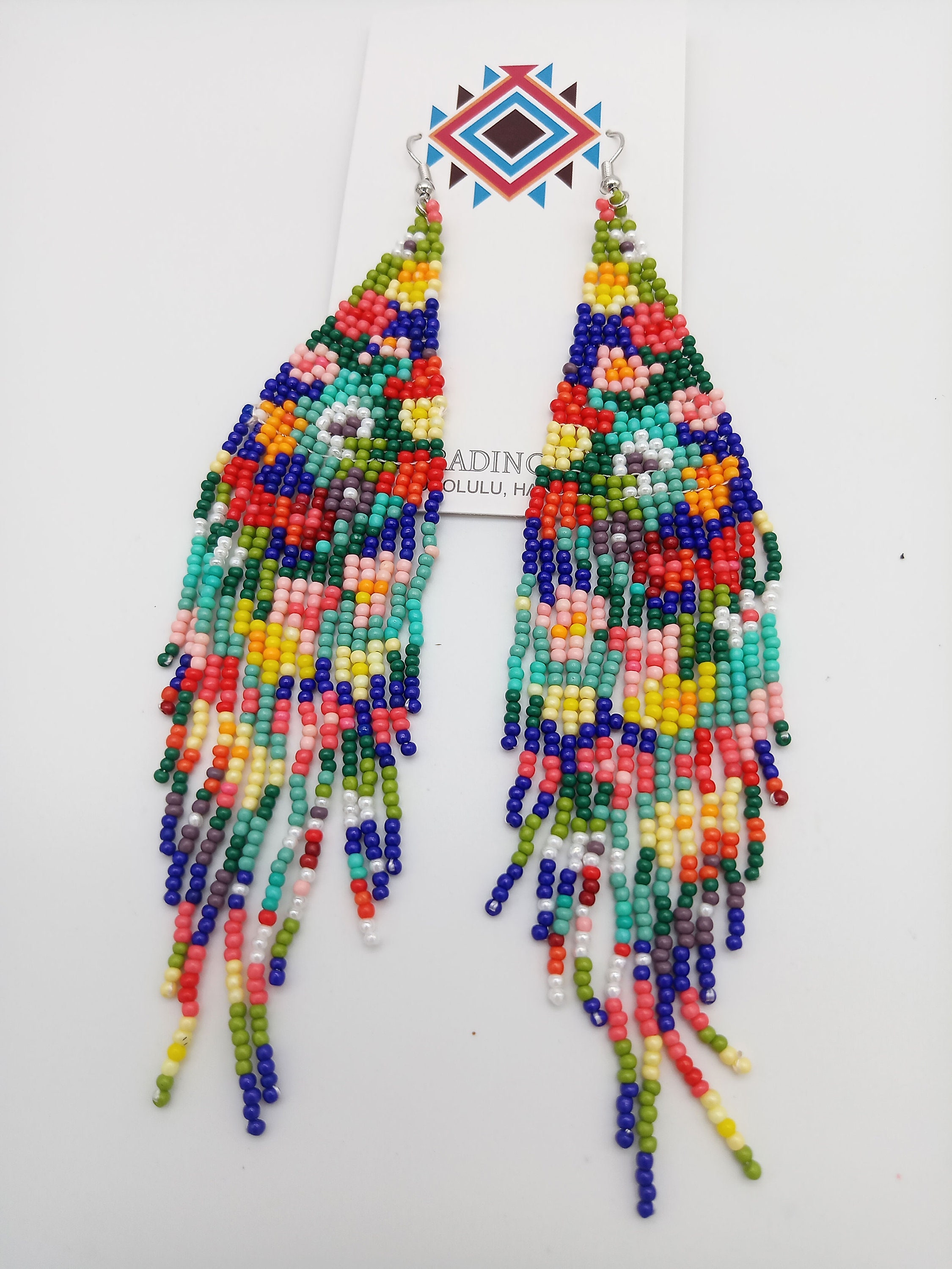 Amazing Colors Modern Native American Style Boho Design Seed Bead ...