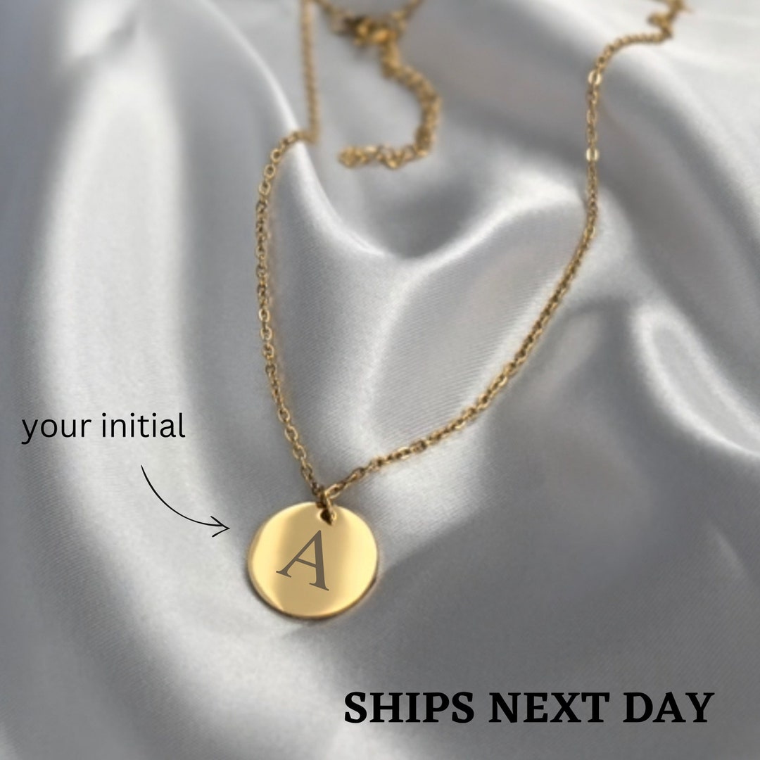Personalized Initial Name Necklace | Gold Minimalistic Dainty ...