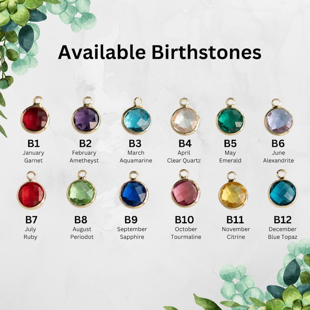 Add-on Birthstone Charm - Etsy