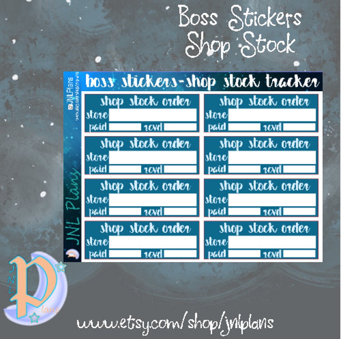 Shop Stock Stickers Shop Stock Trackers Shop Stickers Boss - Etsy