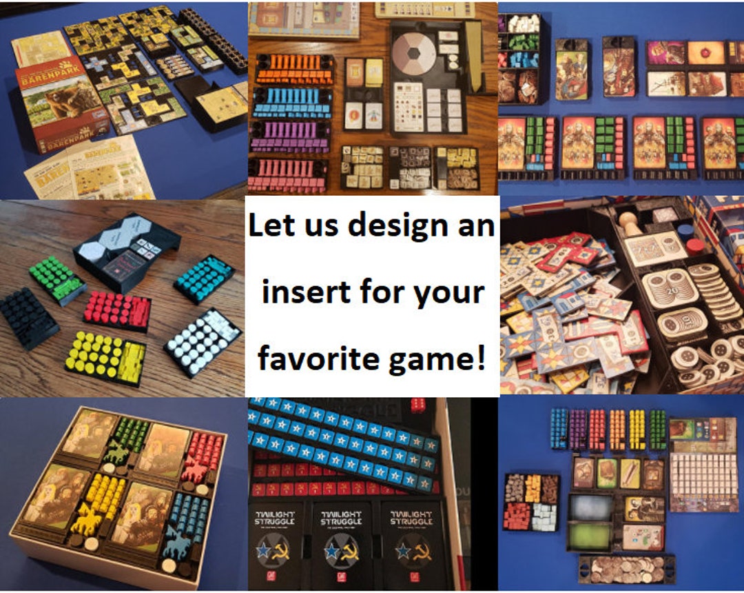 Let Us Design an Insert for Your Favorite Game! - Etsy