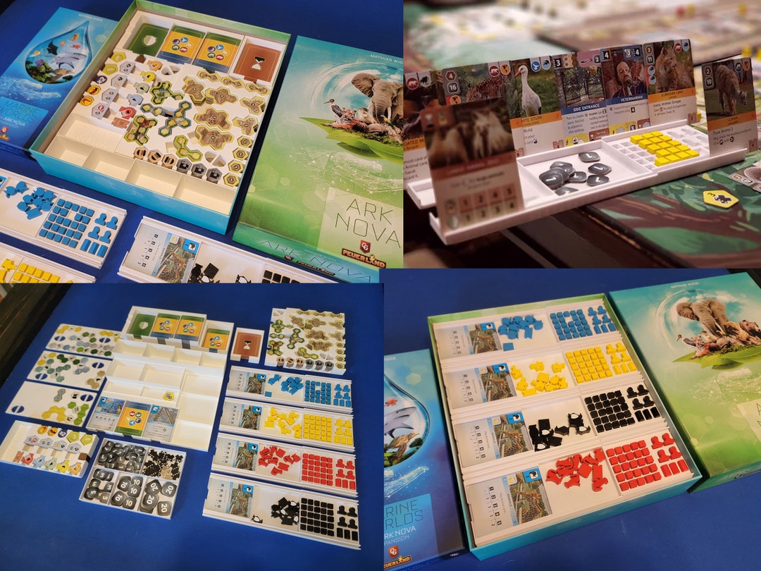 Ark Nova & Marine Worlds Expansion Insert / Box Organizer With Individual Player Trays - Etsy