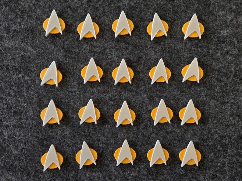 Star Trek: Captain's Chair - Badge Exhaust Tokens - Etsy