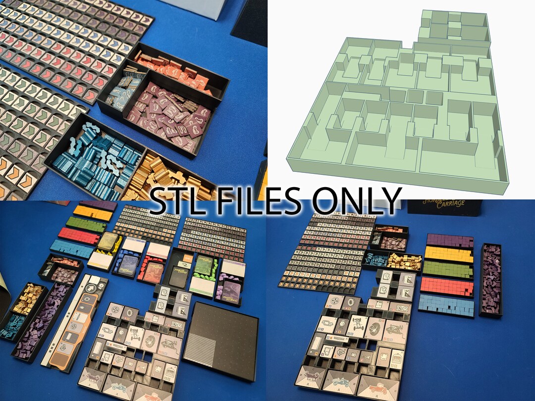 STL Files for Horseless Carriage Board Game Insert - Etsy