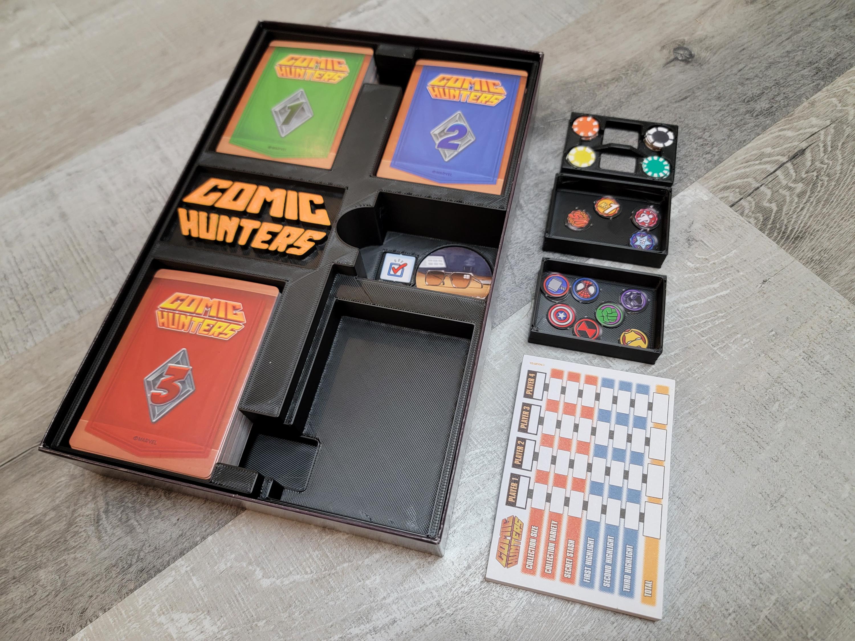 STL Files for Comic Hunters Board Game Insert - Etsy