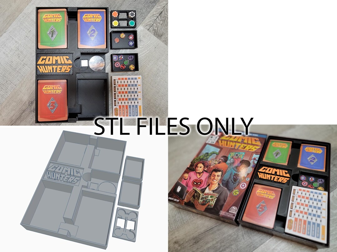 STL Files for Comic Hunters Board Game Insert - Etsy