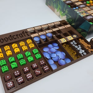 Woodcraft Board Game Insert / Box Organizer With Individual Player ...