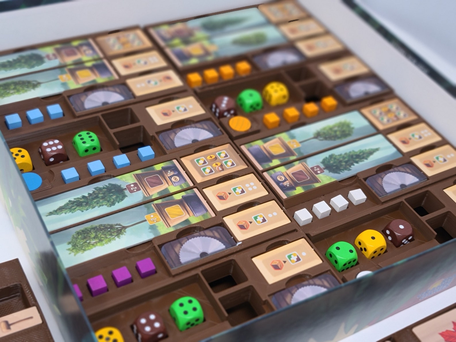 Woodcraft Board Game Insert / Box Organizer With Individual Player ...