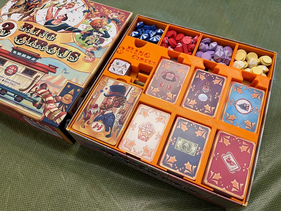 3 Ring Circus Board Game Insert / Box Organizer - Etsy