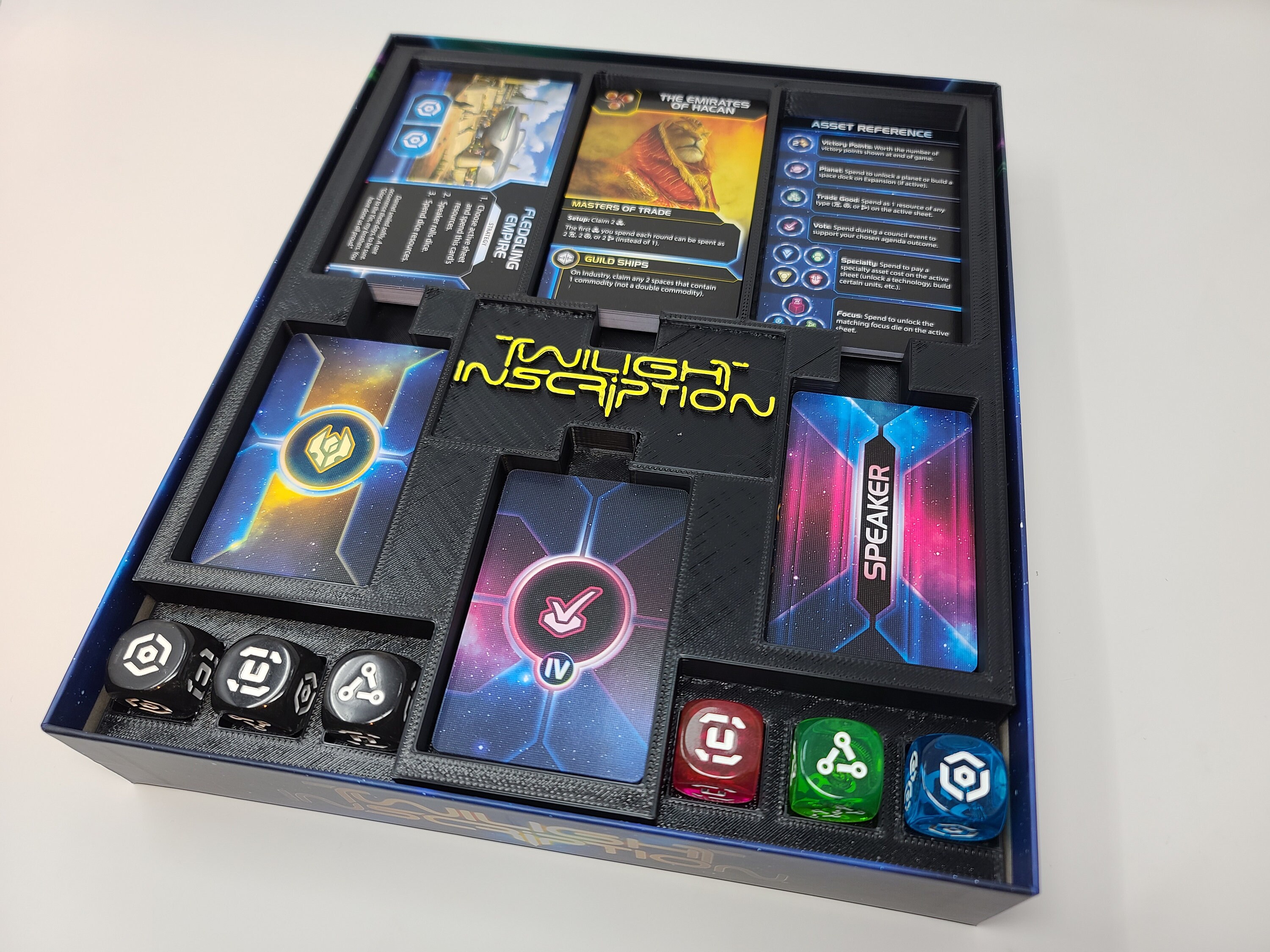 Twilight Inscription Insert / Box Organizer (supports Sleeved Cards ...