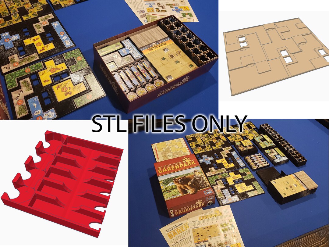 STL Files for Barenpark Board Game Insert - Etsy