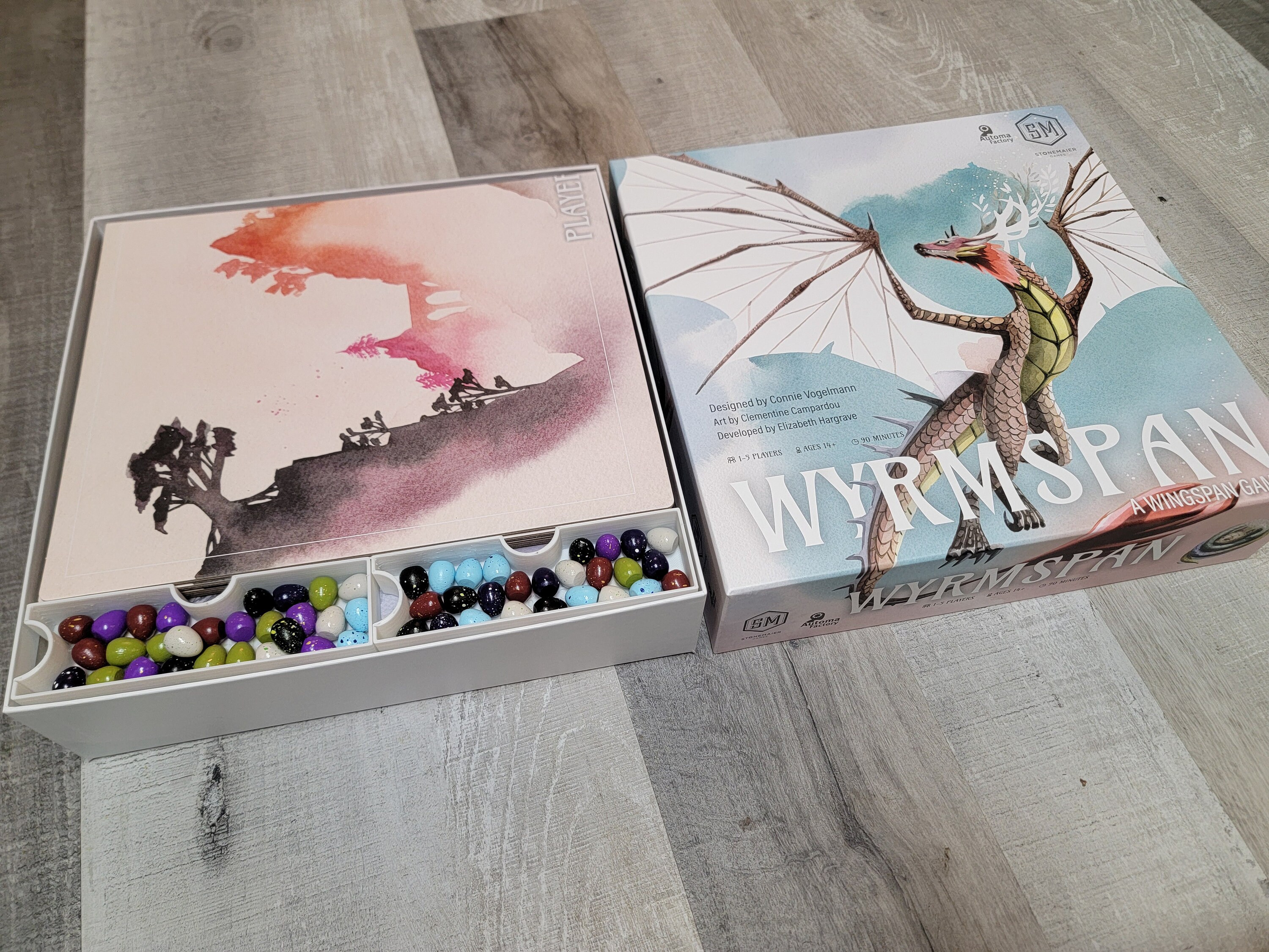 Wyrmspan Insert / Box Organizer With Individual Player Trays (supports ...