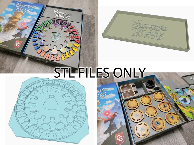 STL Files for Wandering Towers Insert - Etsy