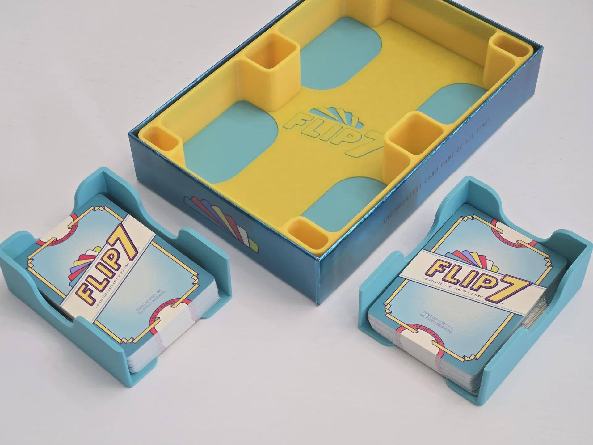 Flip 7 Insert / Box Organizer (fits Sleeved Cards) - Etsy