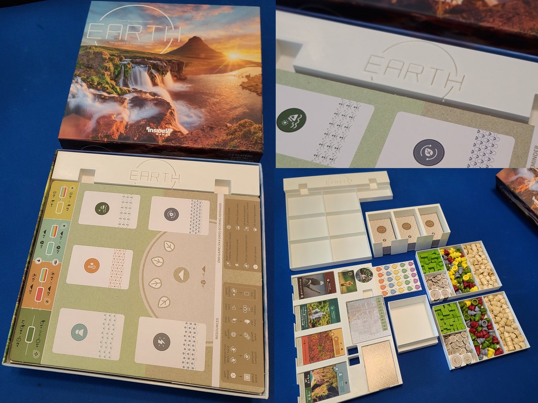 Earth Insert / Organizer (kickstarter or Retail Version, Fits Sleeved Cards) - Etsy