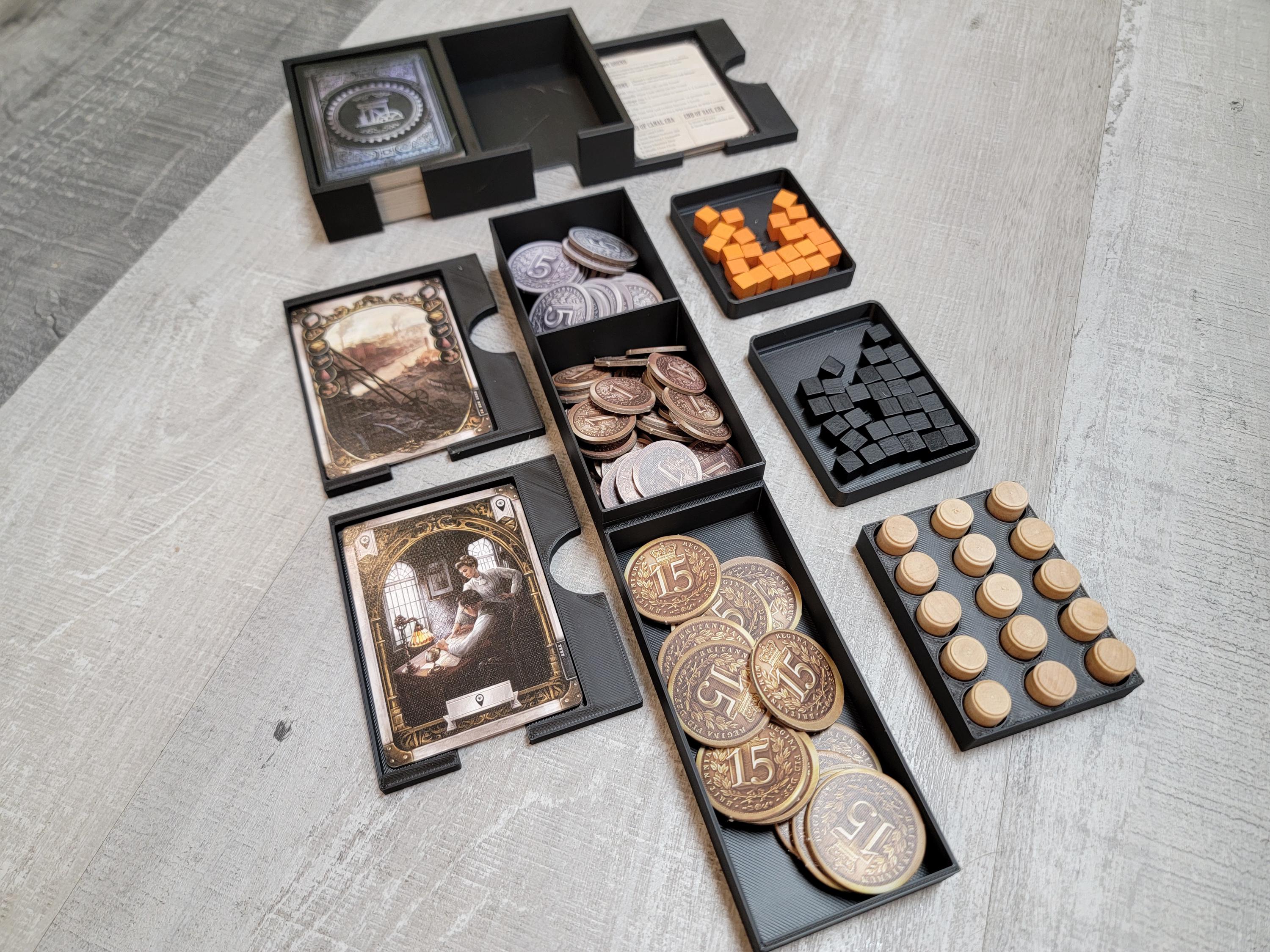Brass Birmingham Insert / Box Organizer With Individual Player Trays ...