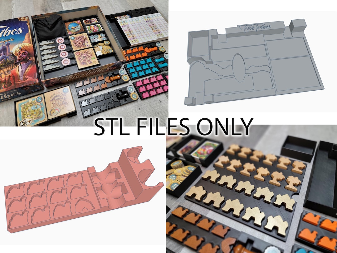 STL Files for Five Tribes & All Expansions Board Game Insert - Etsy