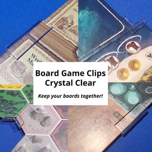 Board Game Clips - Crystal Clear - Etsy