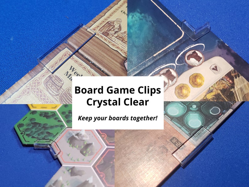 Board Game Clips Crystal Clear - Etsy
