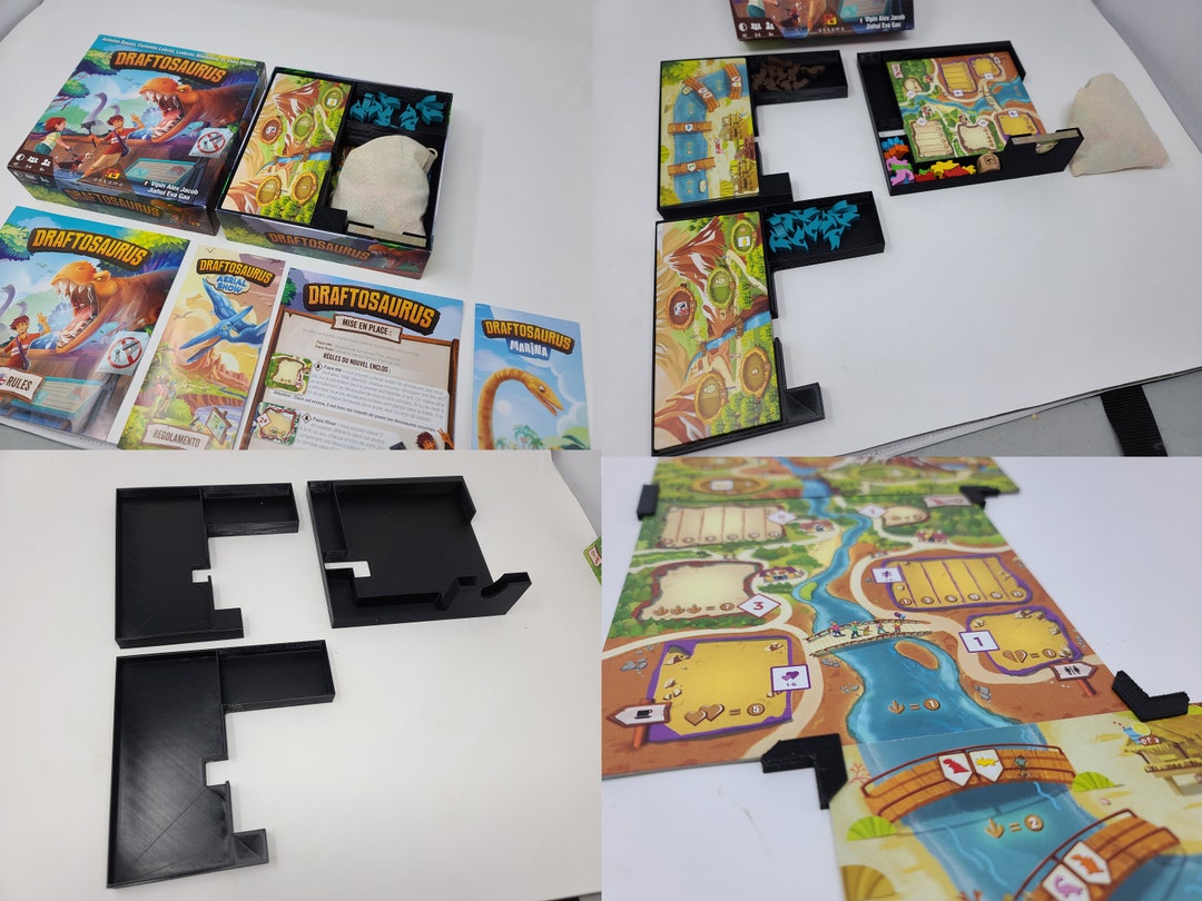Draftosaurus (& All Expansions) Insert / Box Organizer W/ Optional ...