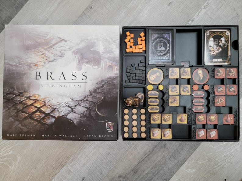 Brass Birmingham Insert / Box Organizer With Individual Player Trays ...