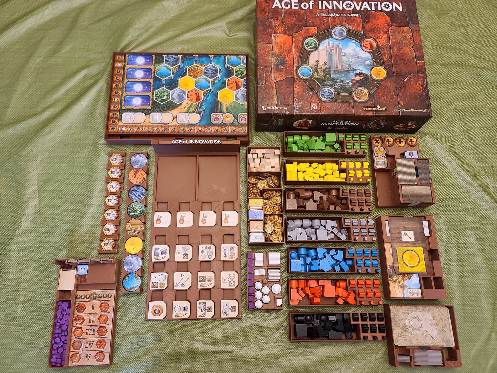 Age of Innovation Insert / Box Organizer (with Individual Player Trays ...
