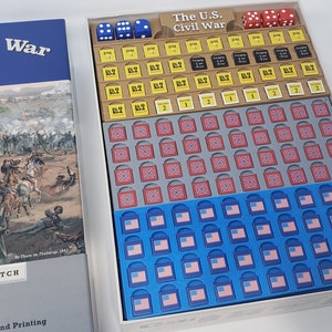 The U.S. Civil War Board Game Insert / Box Organizer - Etsy