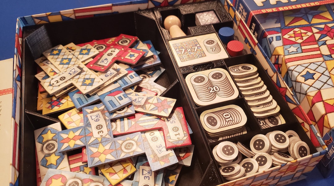 Patchwork Board Game Insert / Box Organizer - Etsy