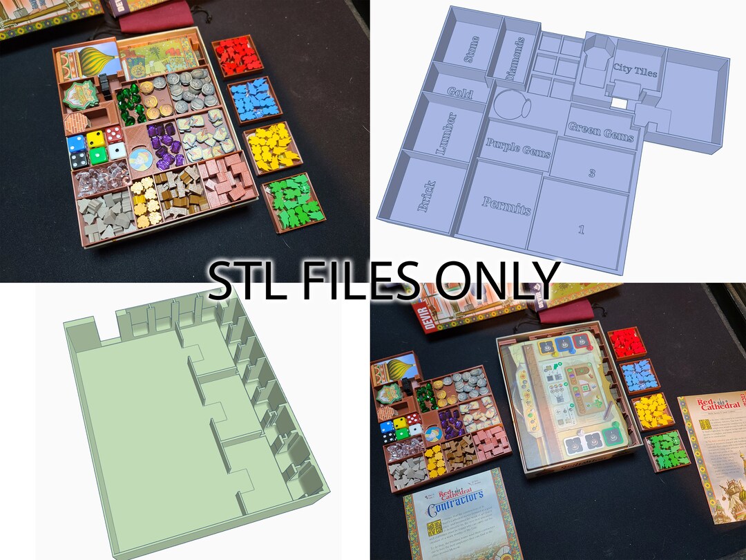 STL Files for the Red Cathedral Board Game Insert - Etsy