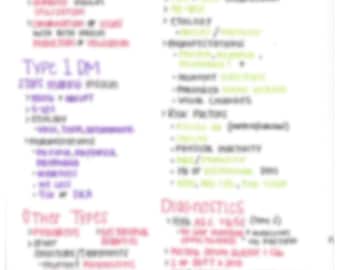Diabetes Study Guide Med Surg Nursing School Notes Diabetes Mellitus ...