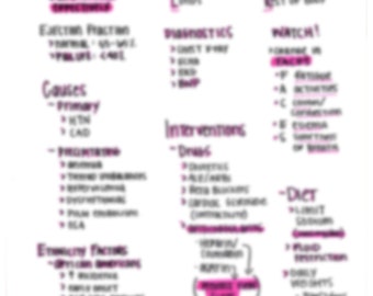 Heart Failure, *nursing Study Sheet*, Nursing Study Guide, Nursing ...