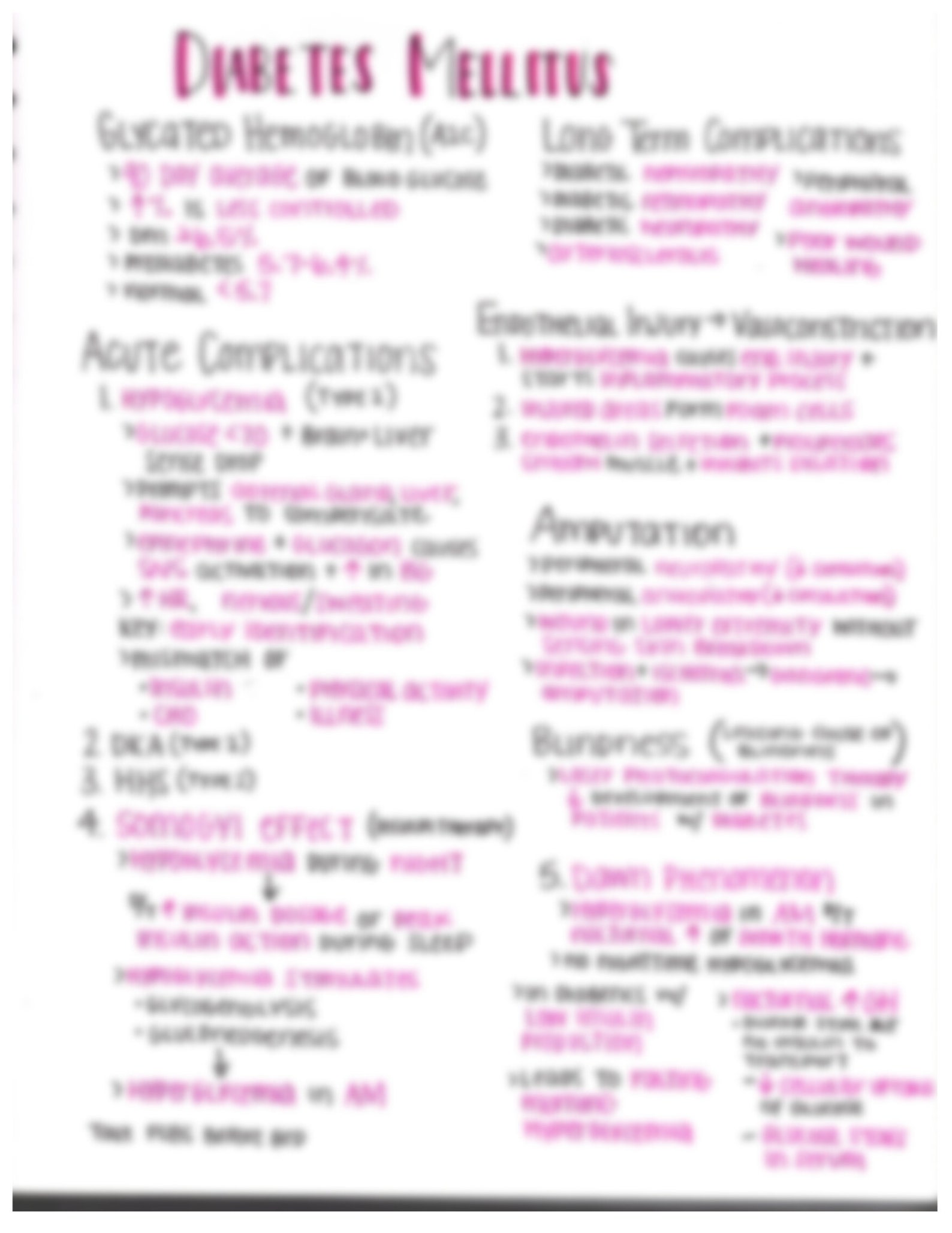 Diabetes Mellitus Pathophysiology Nursing Notes - Etsy