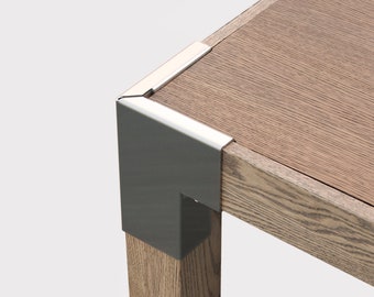 Platform Bed Made With Solid Oak Metal Corner Brackets - Etsy