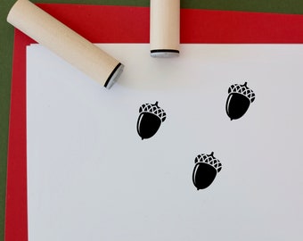 Rubber Stamp Tiny Acorn - Etsy