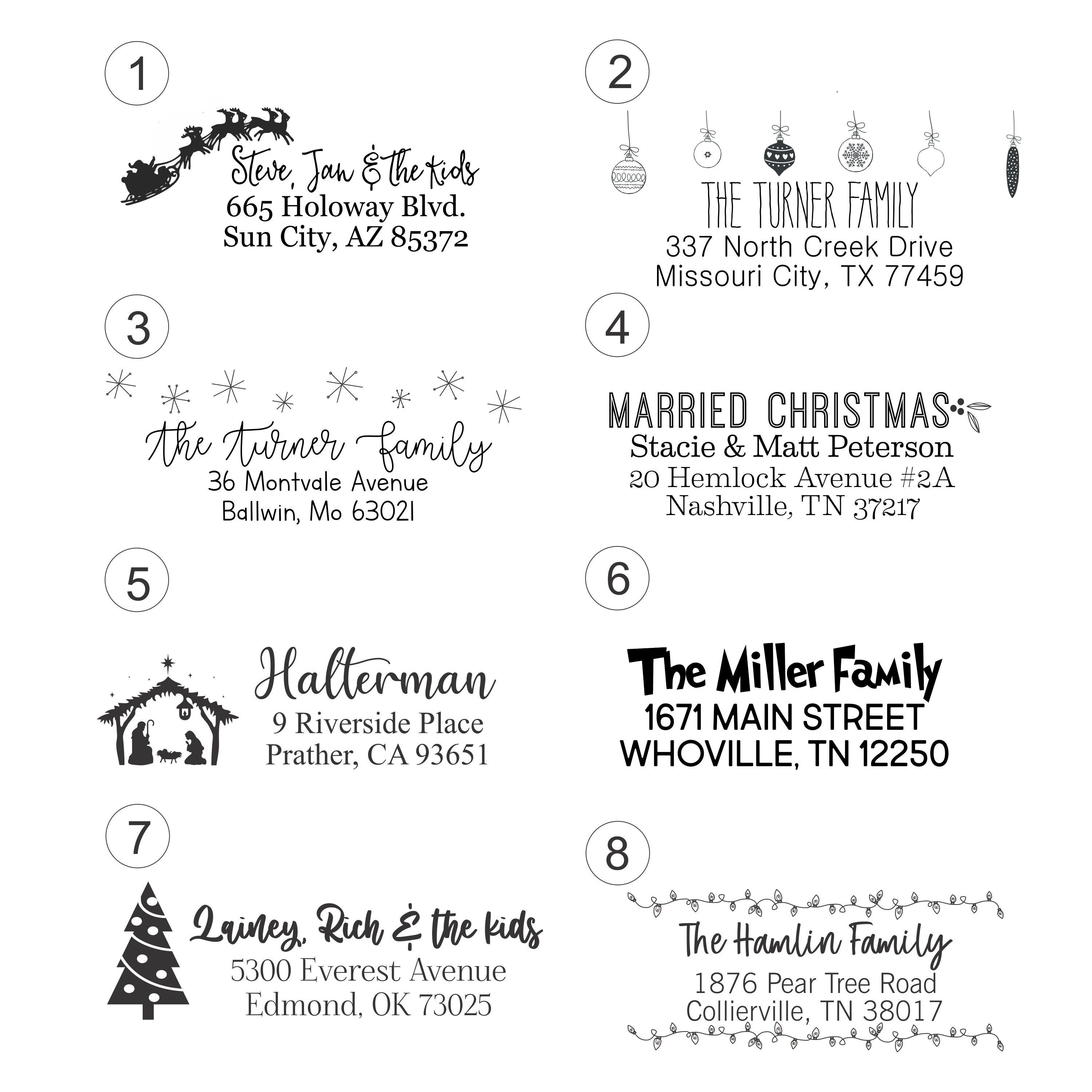 Personalized Return Address Stamp Self Inking Return Address - Etsy