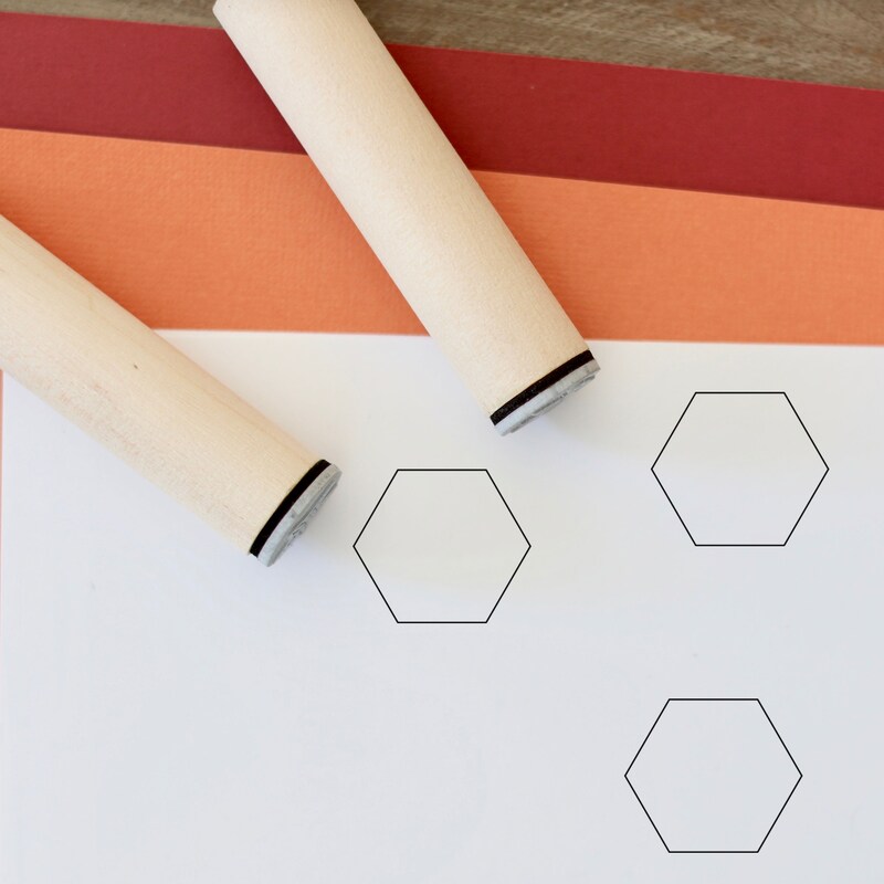 Hexagon Stamp - Etsy