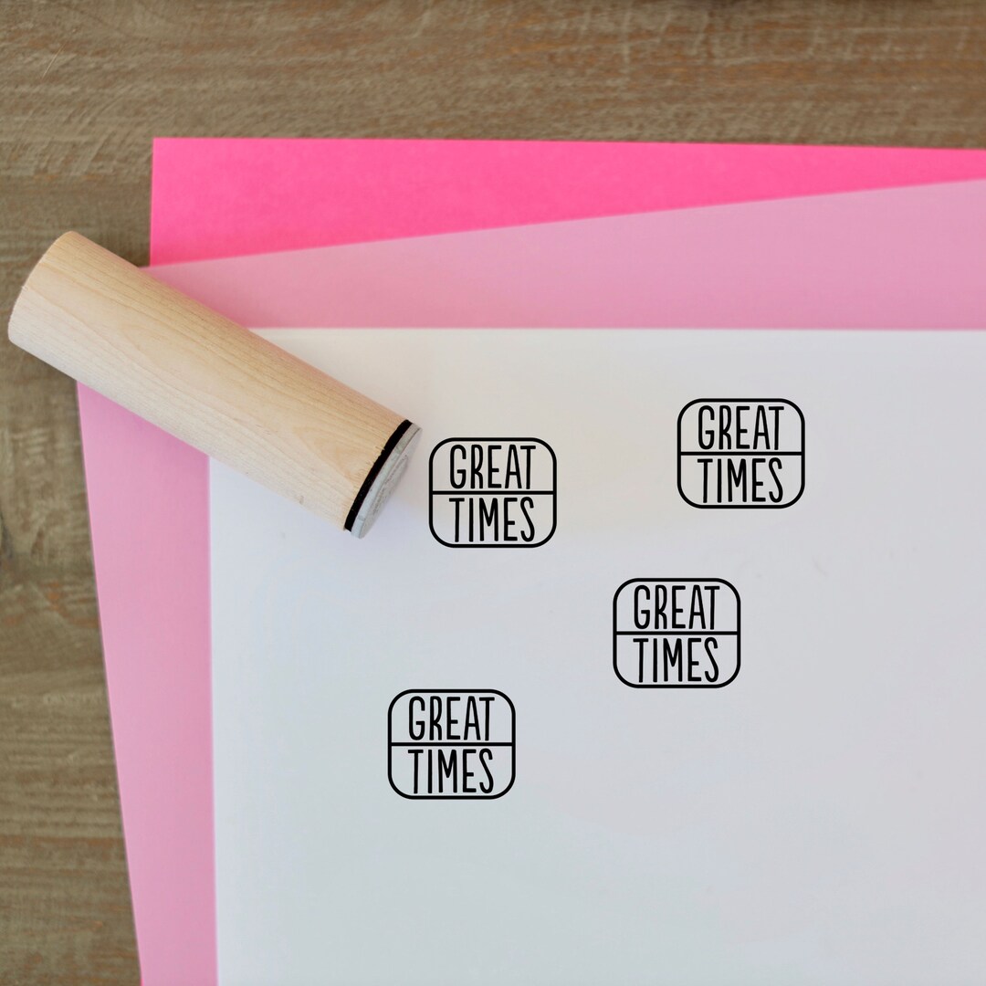 Great Times Stamp | Great Times Mini Stamp | Kids Stamp | Craft Stamp ...