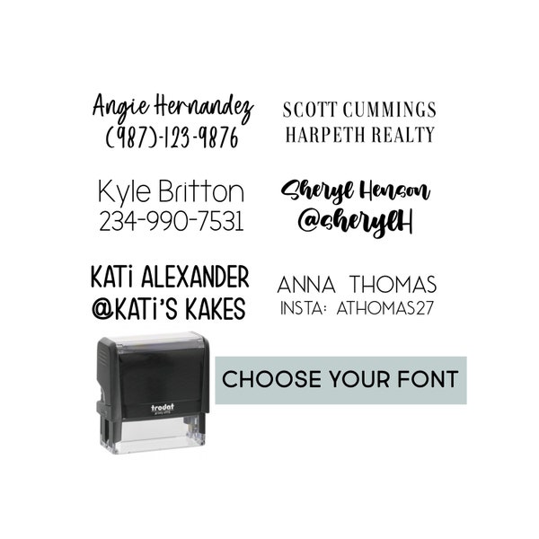 Custom Name Self Inking Stamps - Etsy