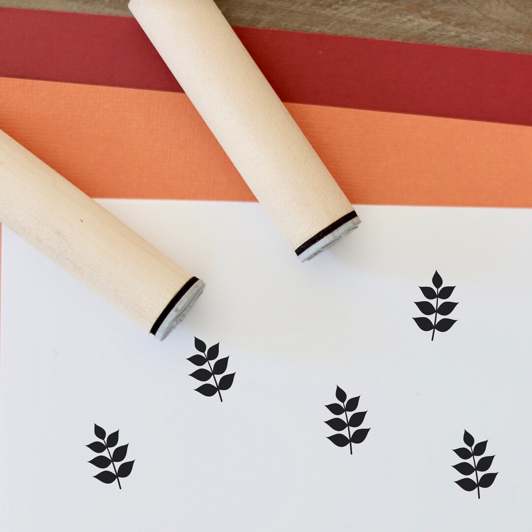 Leaf Mini Stamp Leaves Stamp Craft Stamp Sprig Stamp Gift Packaging ...