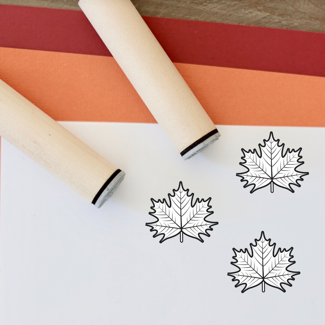 Maple Leaf Stamp L Maple Leaf Stamp | Kids Stamp | Craft Stamp | Craft ...
