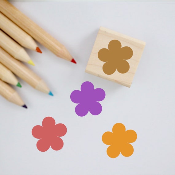 Flower Mini Rubber Stamp Tiny Stamp Mini Stamp Flower Stamp 1 | Etsy