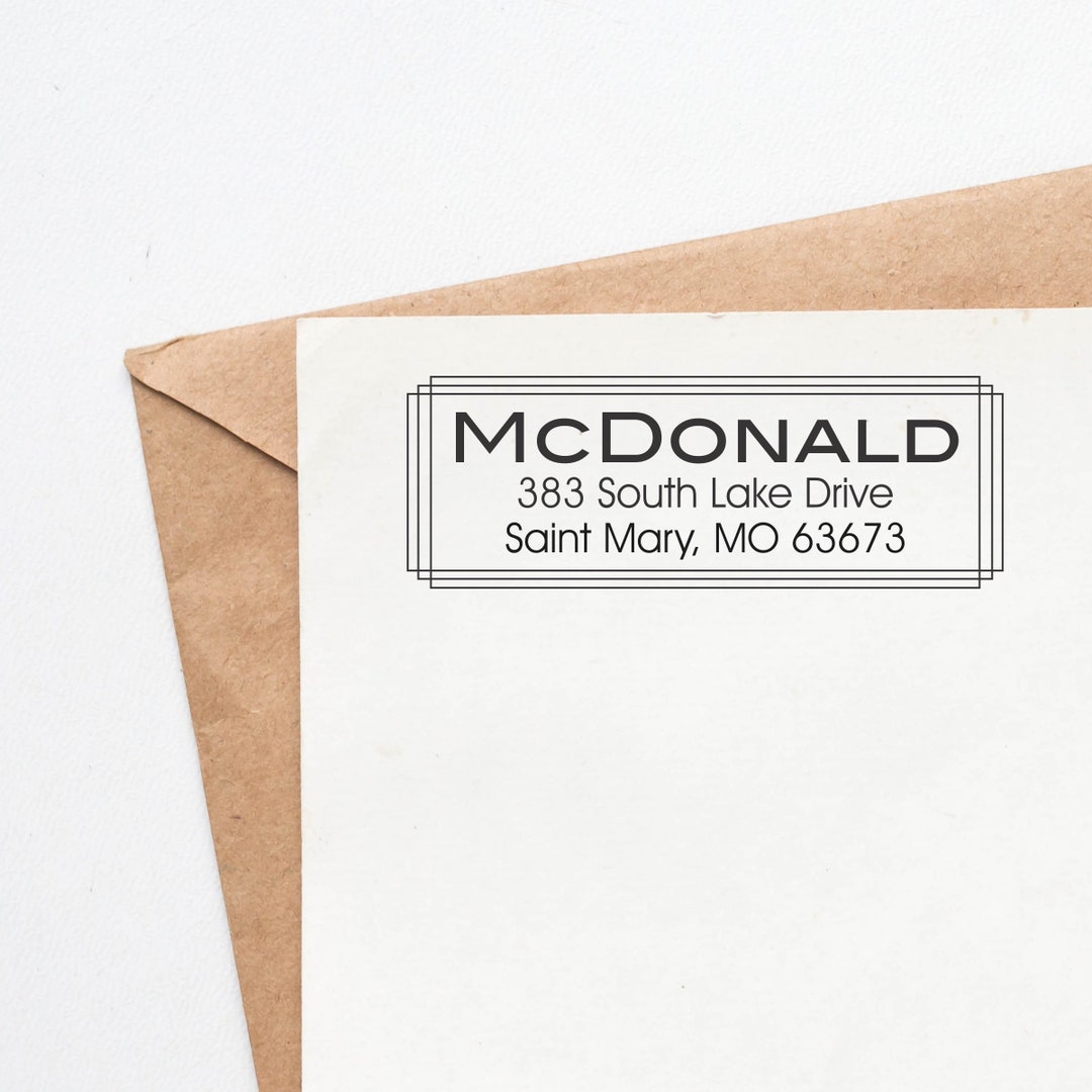 Personalized Return Address Stamp | Self Inking Return Address Stamp ...
