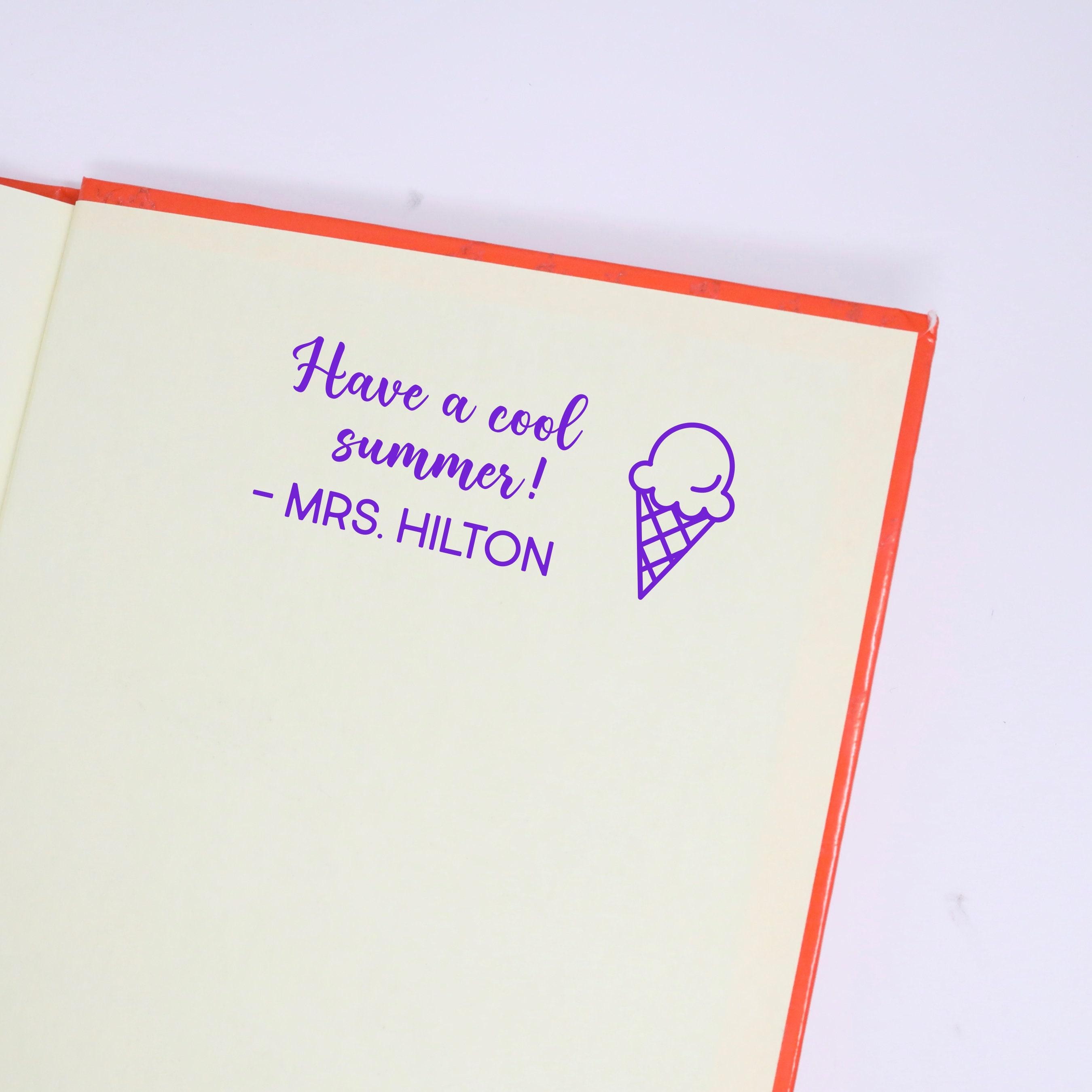 Teacher Yearbook Stamp | Yearbook Signature | Have a Great Summer ...