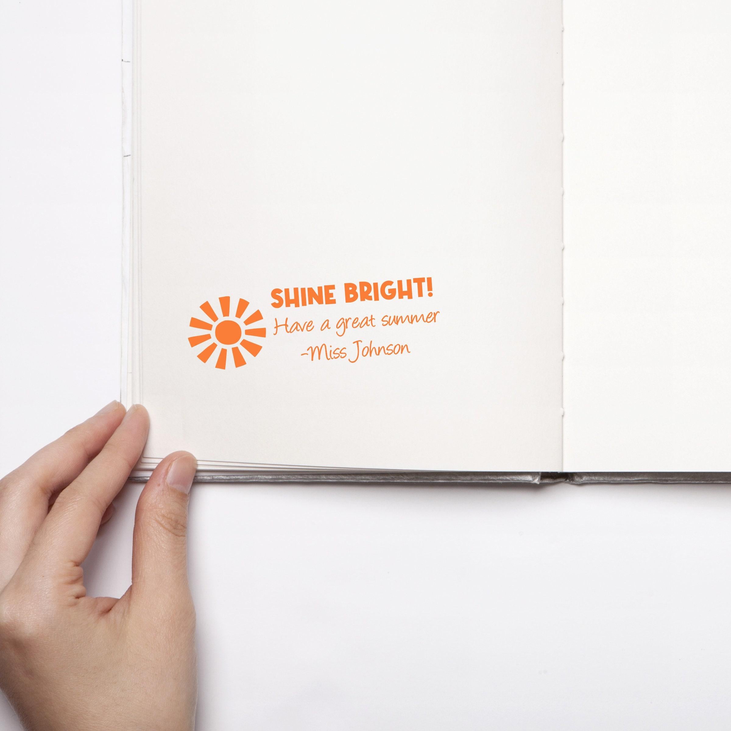 Teacher Yearbook Stamp | Yearbook Signature | Have a Great Summer ...