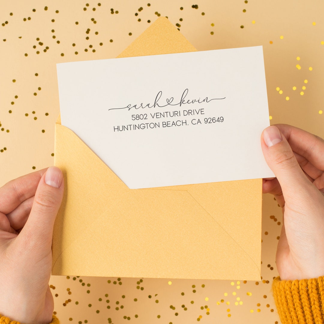 Custom Return Address Stamp - Self-inking Personalized Address Stamp ...