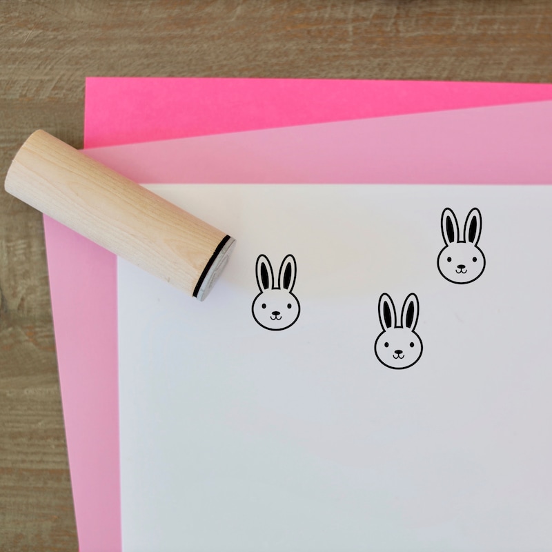 Bunny Rubber Stamp - Etsy