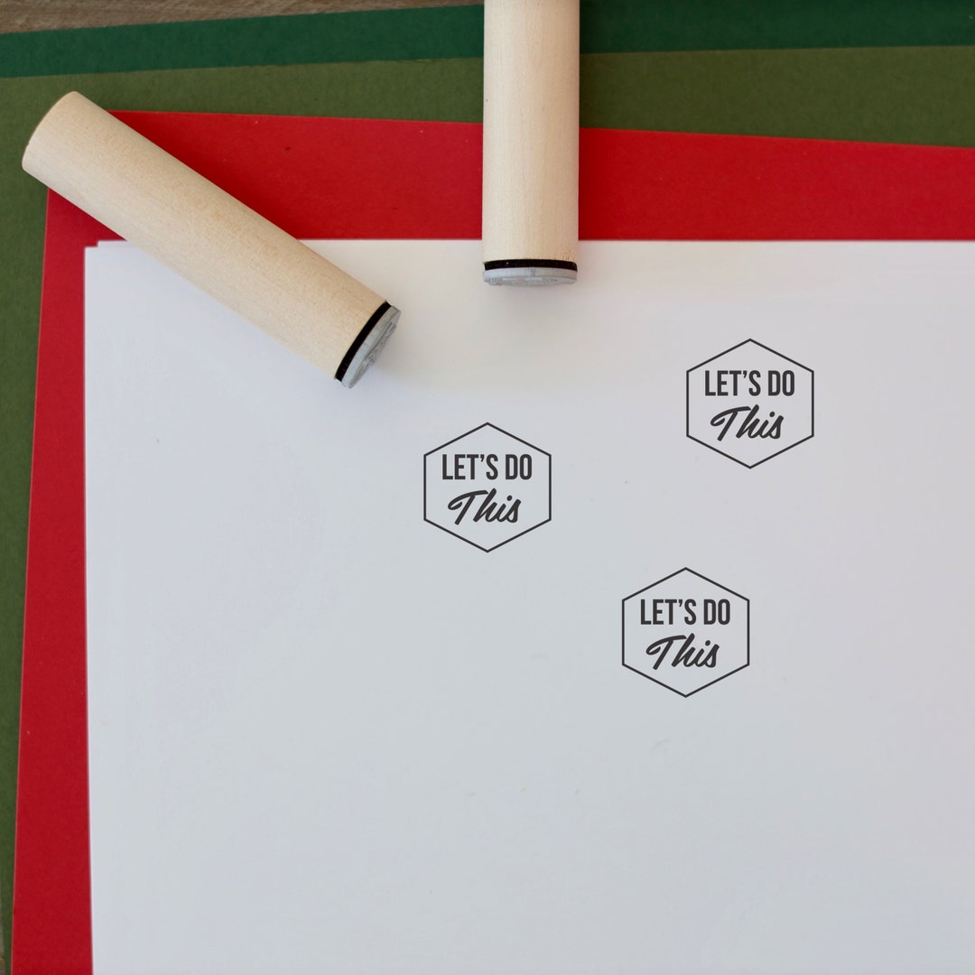 Let's Do This Stamp L Let's Do This Stamp | Kids Stamp | Craft Stamp ...
